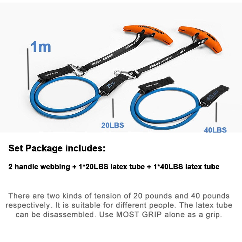 Unisex Fitness Pull-up Training Handle Grip Lifting Tension Resistance ...